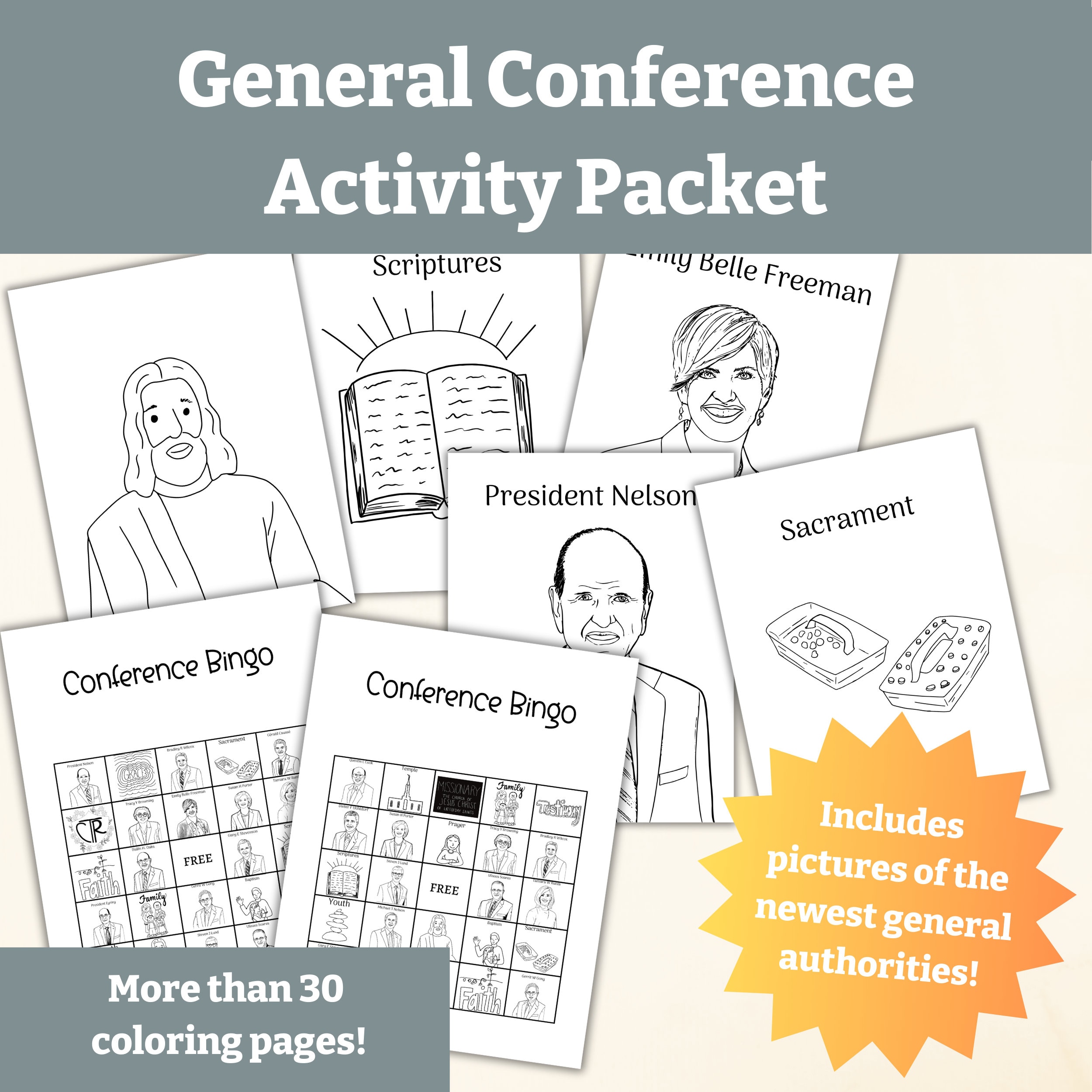 General Conference Packet| Lds General Conference | Lds Coloring Pages ...