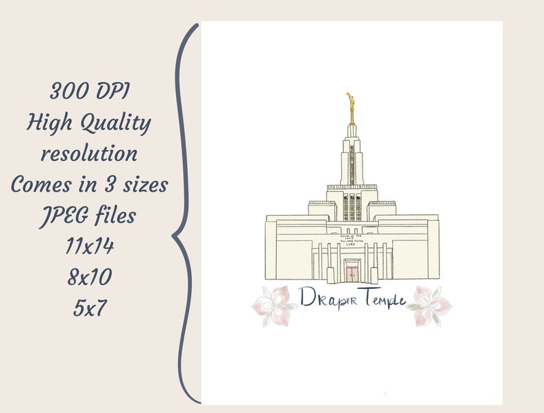 Draper City Temple/ Draper LDS Temple/ LDS Wall Art/ LDS Home Decor ...