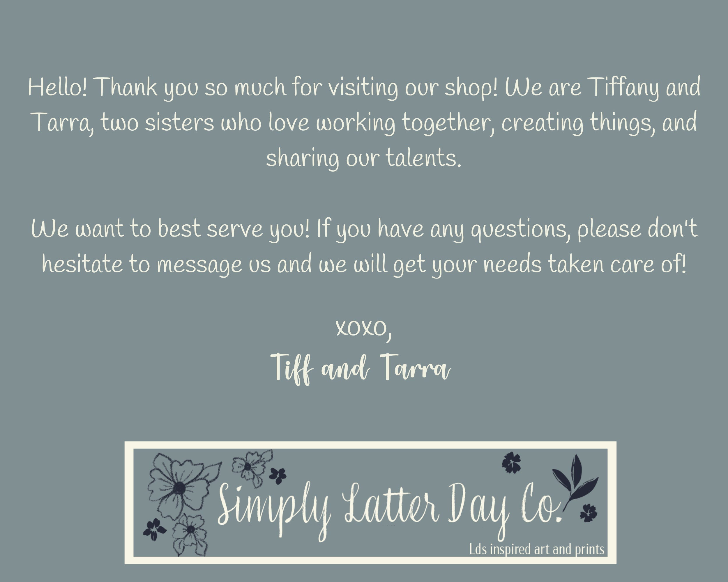 LDS Ministering Gift Tags Ministering Sister Relief Society - Etsy