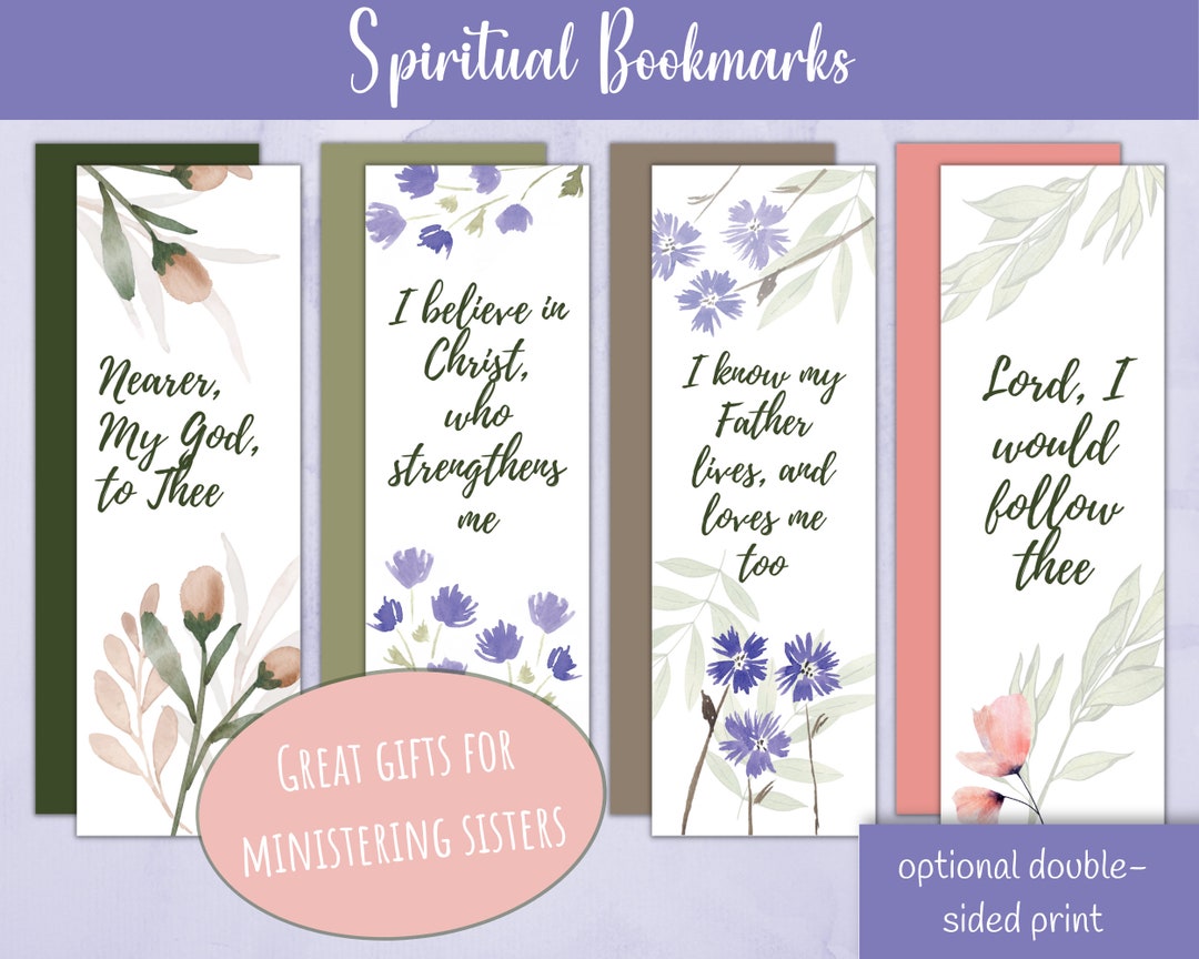 LDS Inspirational Bookmarks, Ministering Sister, Relief Society Handout ...