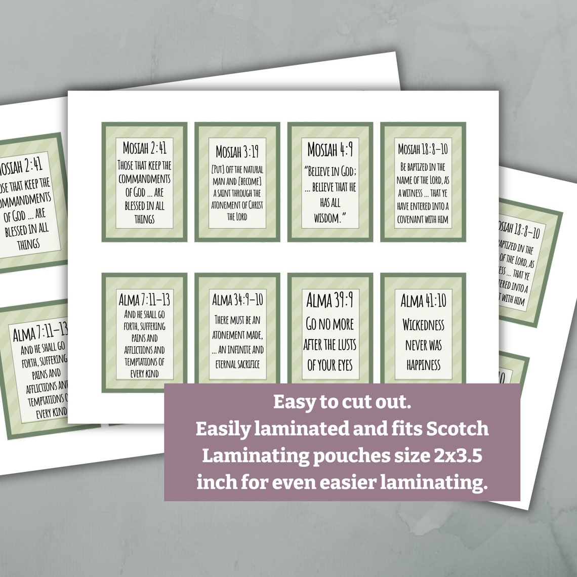 Updated 2024 LDS Doctrinal Mastery Cards Book of Mormon, LDS Seminary ...