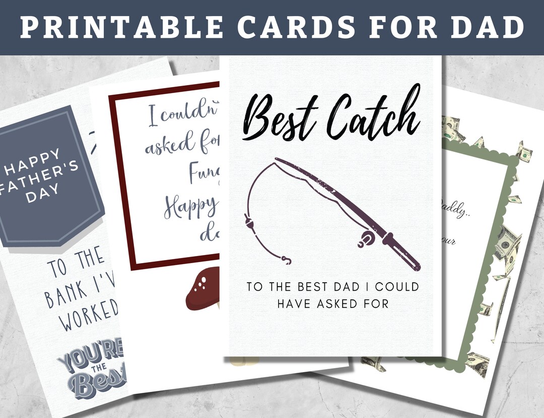 Father Appreciation Card, Printable Cards, Gifts for Him, Card for Dad ...