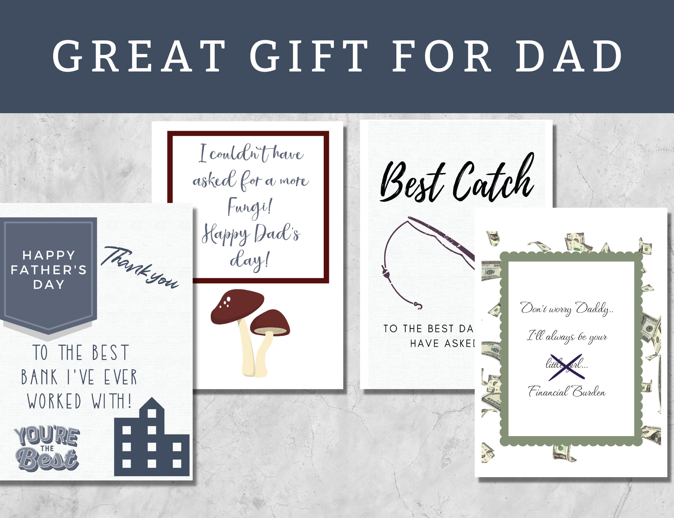 Father Appreciation Card, Printable Cards, Gifts for Him, Card for Dad ...