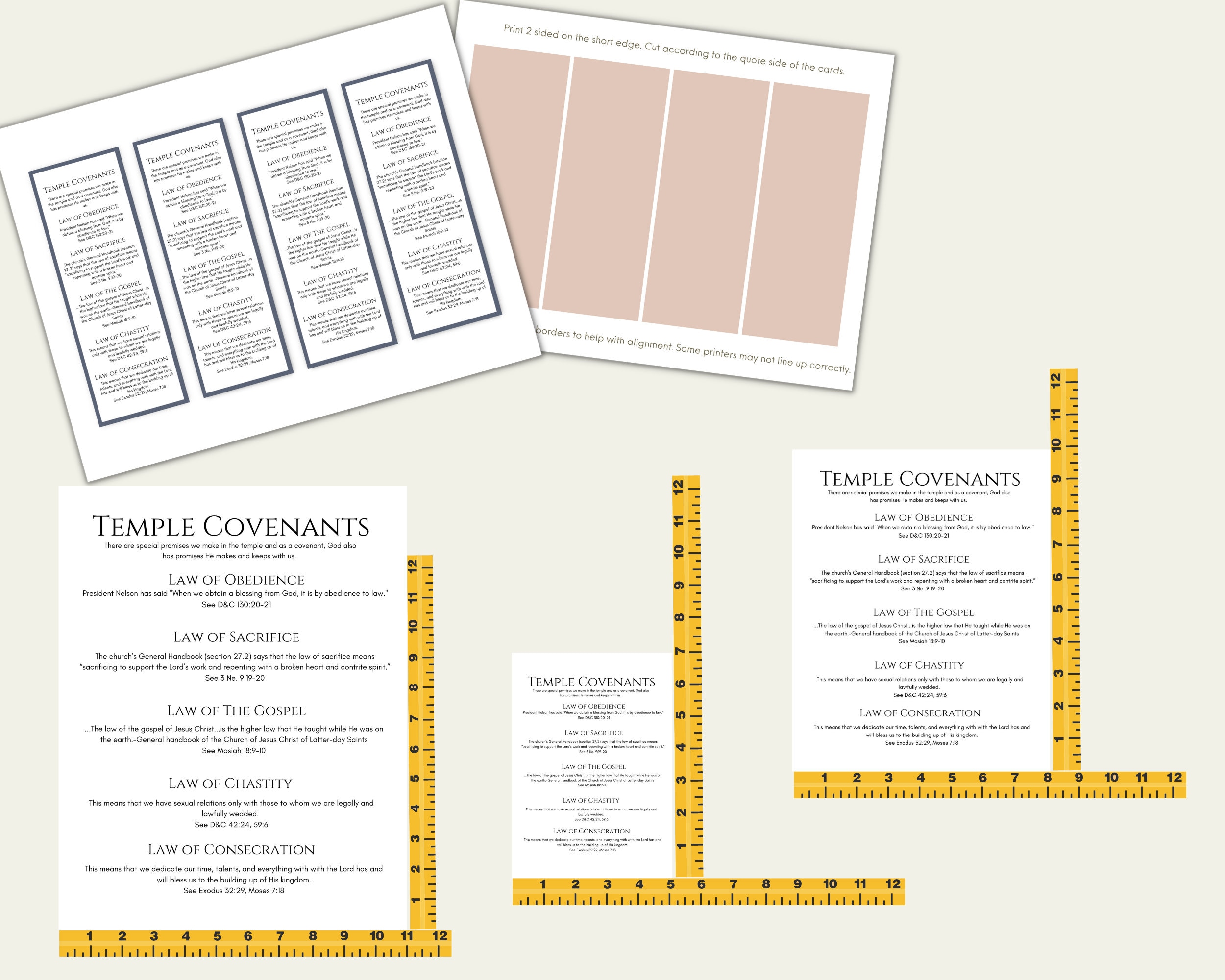 LDS Temple Covenants Wall Art Home Decor Printable, Latter-day Saint ...