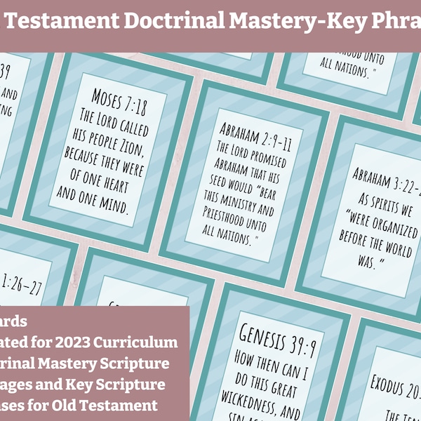 Lds Old Testament 2022 - Etsy