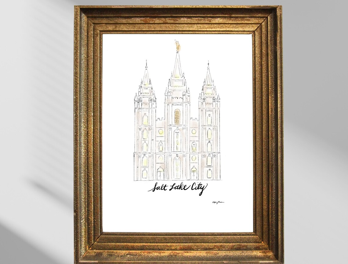 Salt Lake City Temple Digital Download - Etsy