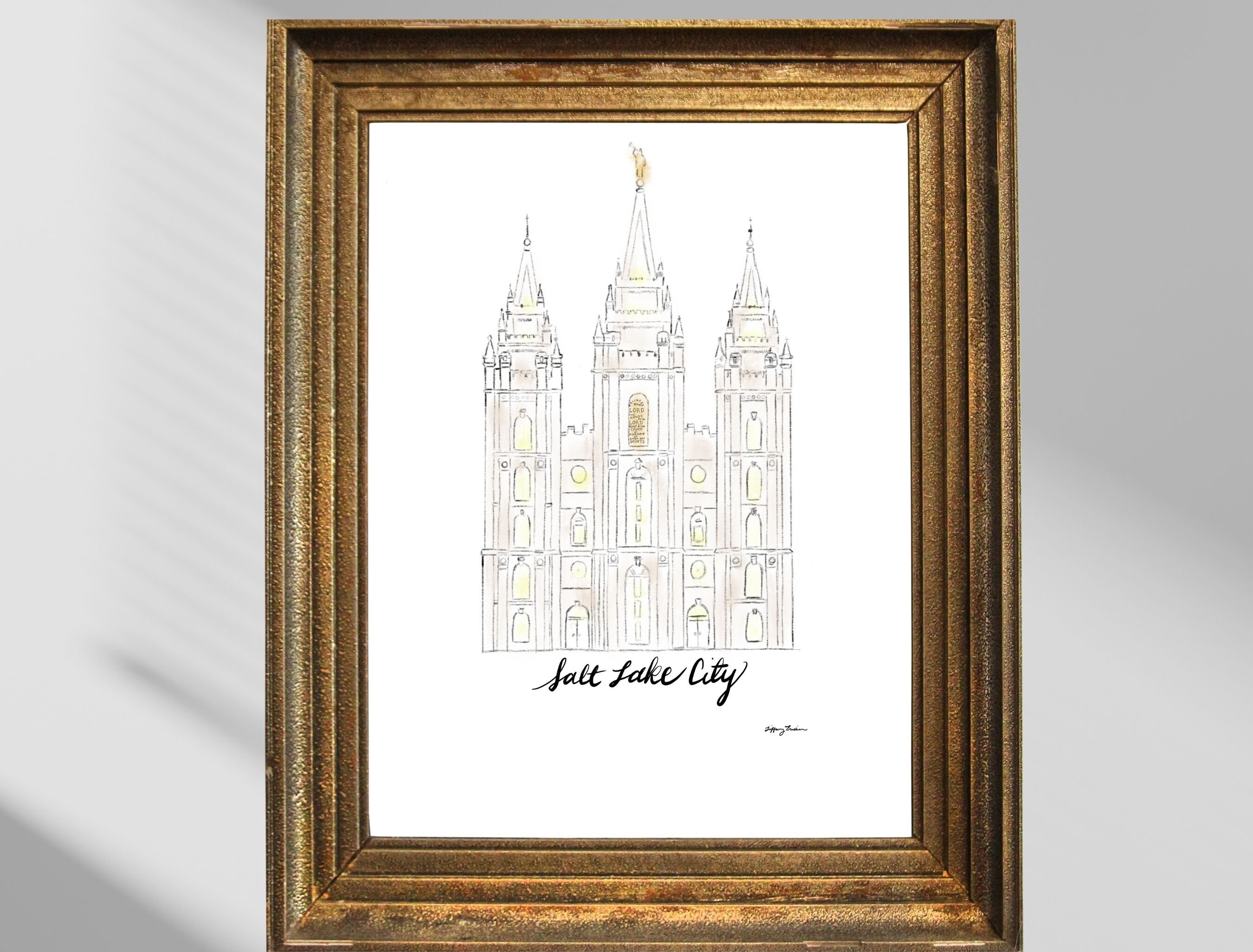 Salt Lake City Temple Digital Download - Etsy
