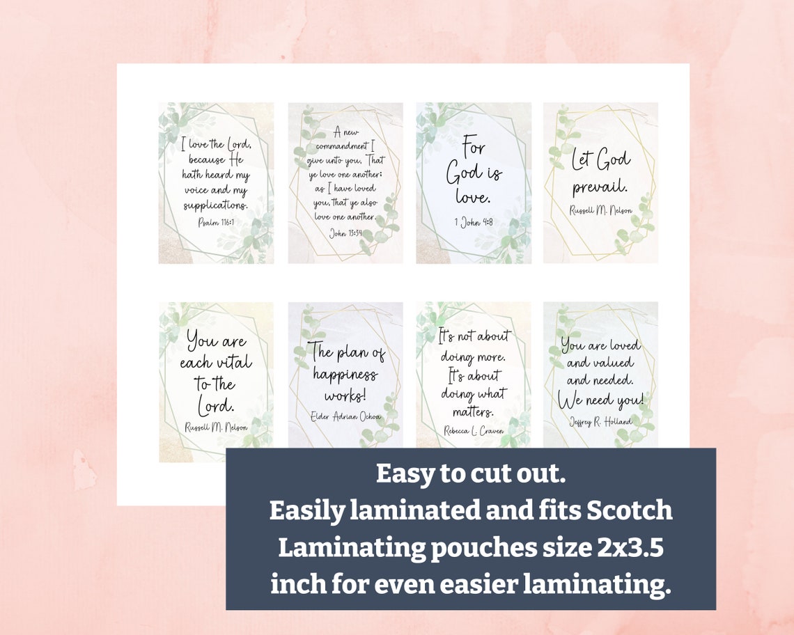 Church of Jesus Christ Quote Printable Card, Book of Mormon, LDS ...