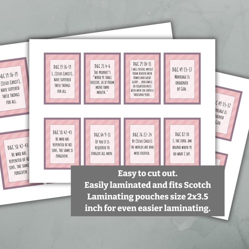 Updated 2024 LDS Doctrinal Mastery Cards, Doctrine & Covenants, LDS ...