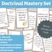 2024 Updated Floral Doctrinal Mastery Cards All Books of Scripture,lds ...