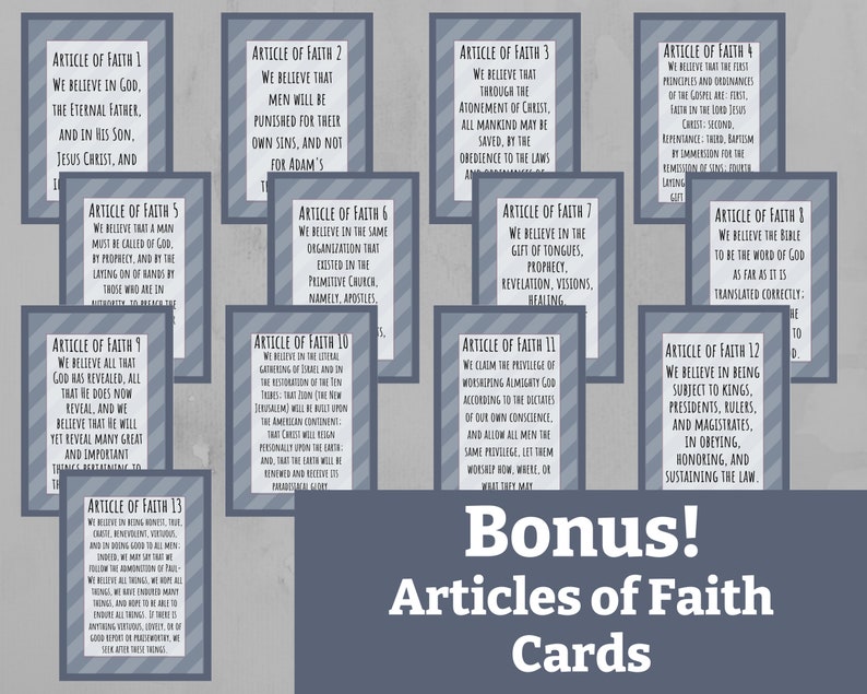 4x6 LDS Doctrinal Mastery Scripture Passages and Key Scripture Phrases ...