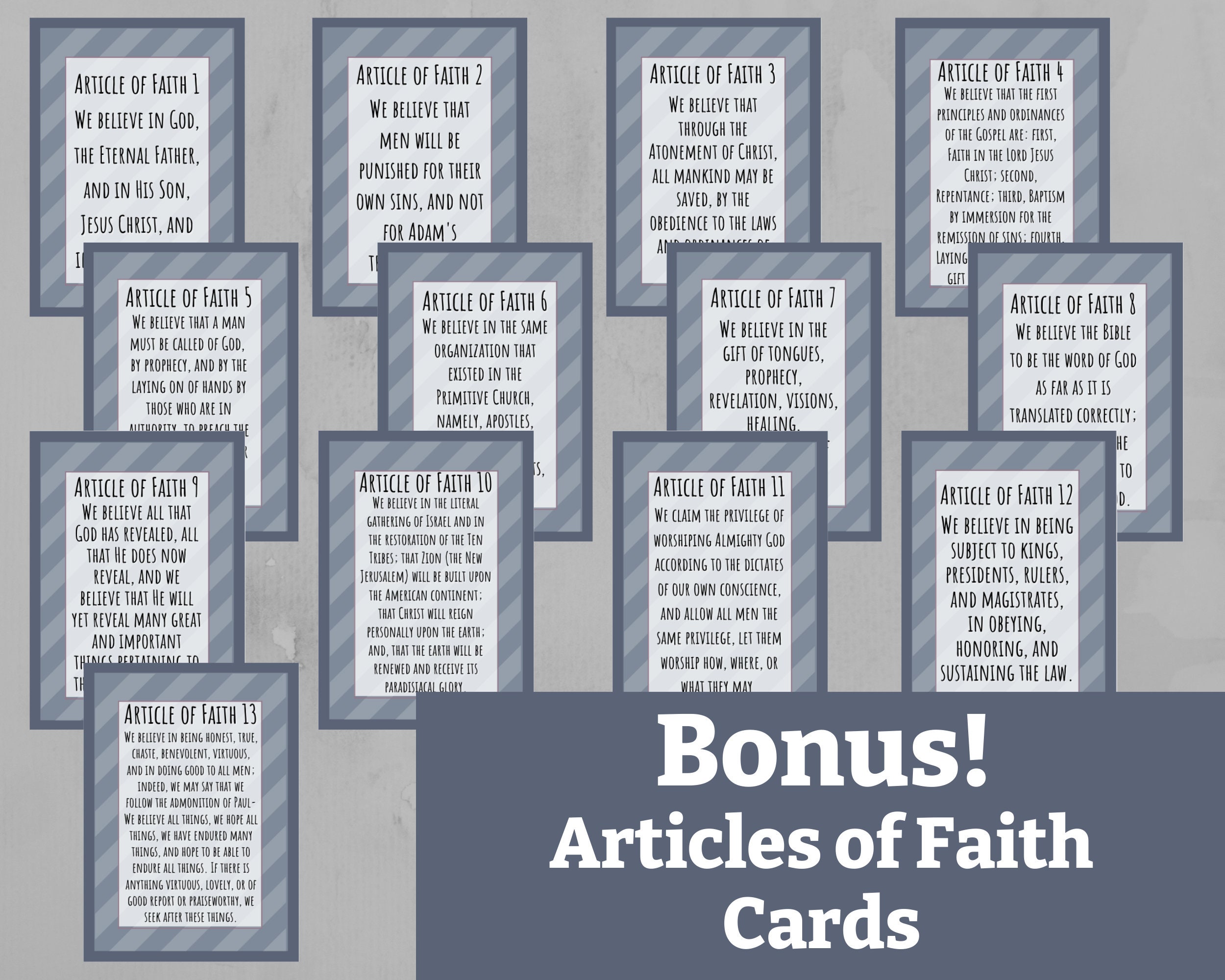 LDS Doctrinal Mastery Scripture Cards, Seminary Resource (digital ...