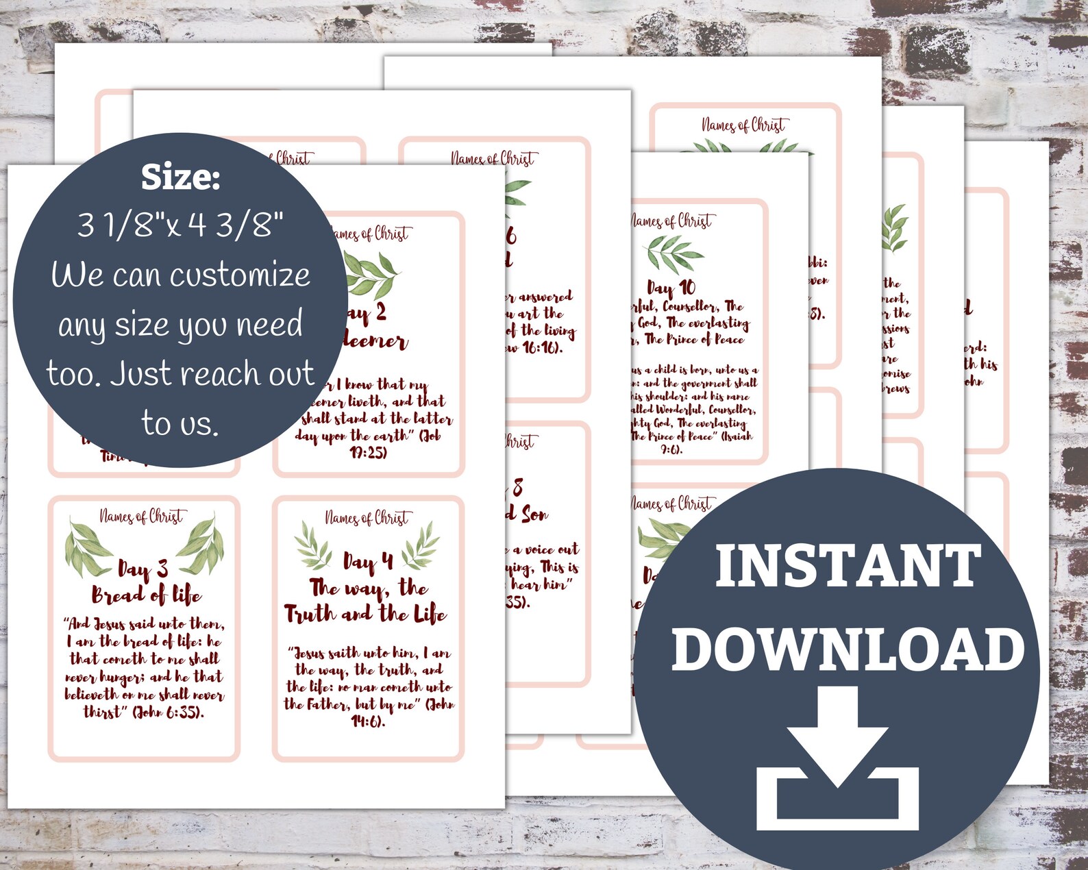 Advent Nativity, LDS Advent Calendar, 25 Names of Christ Advent, LDS ...