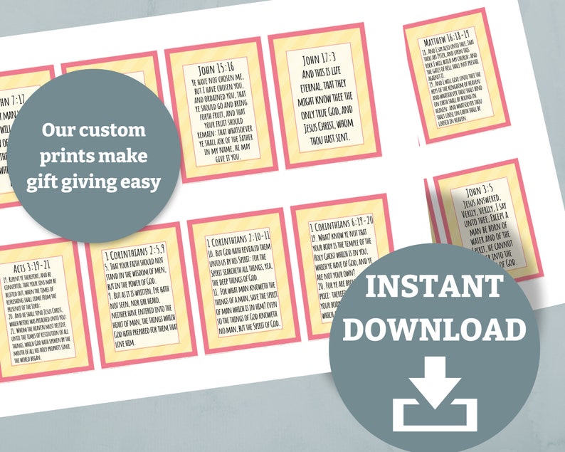 Updated 2023 LDS Doctrinal Mastery Cards New Testament LDS - Etsy