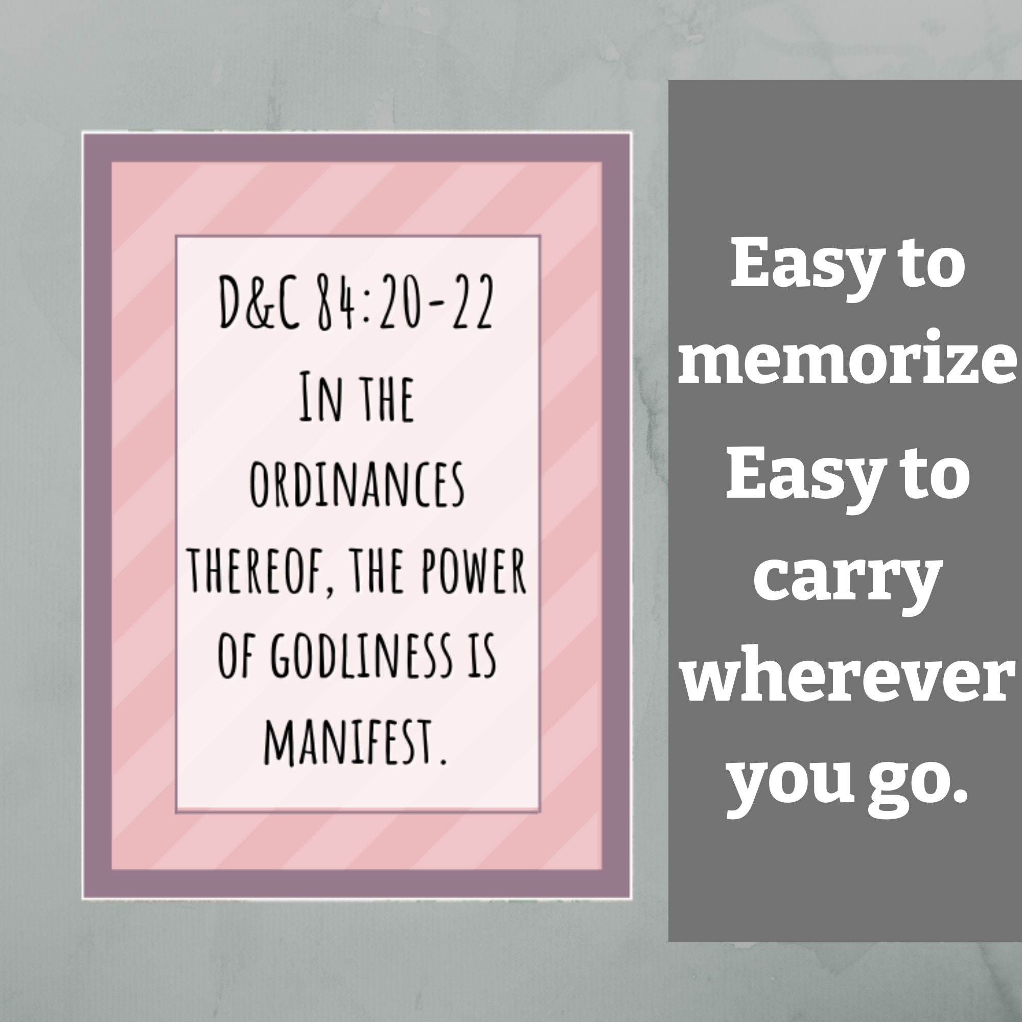 Updated 2024 LDS Doctrinal Mastery Cards, Doctrine & Covenants, LDS ...