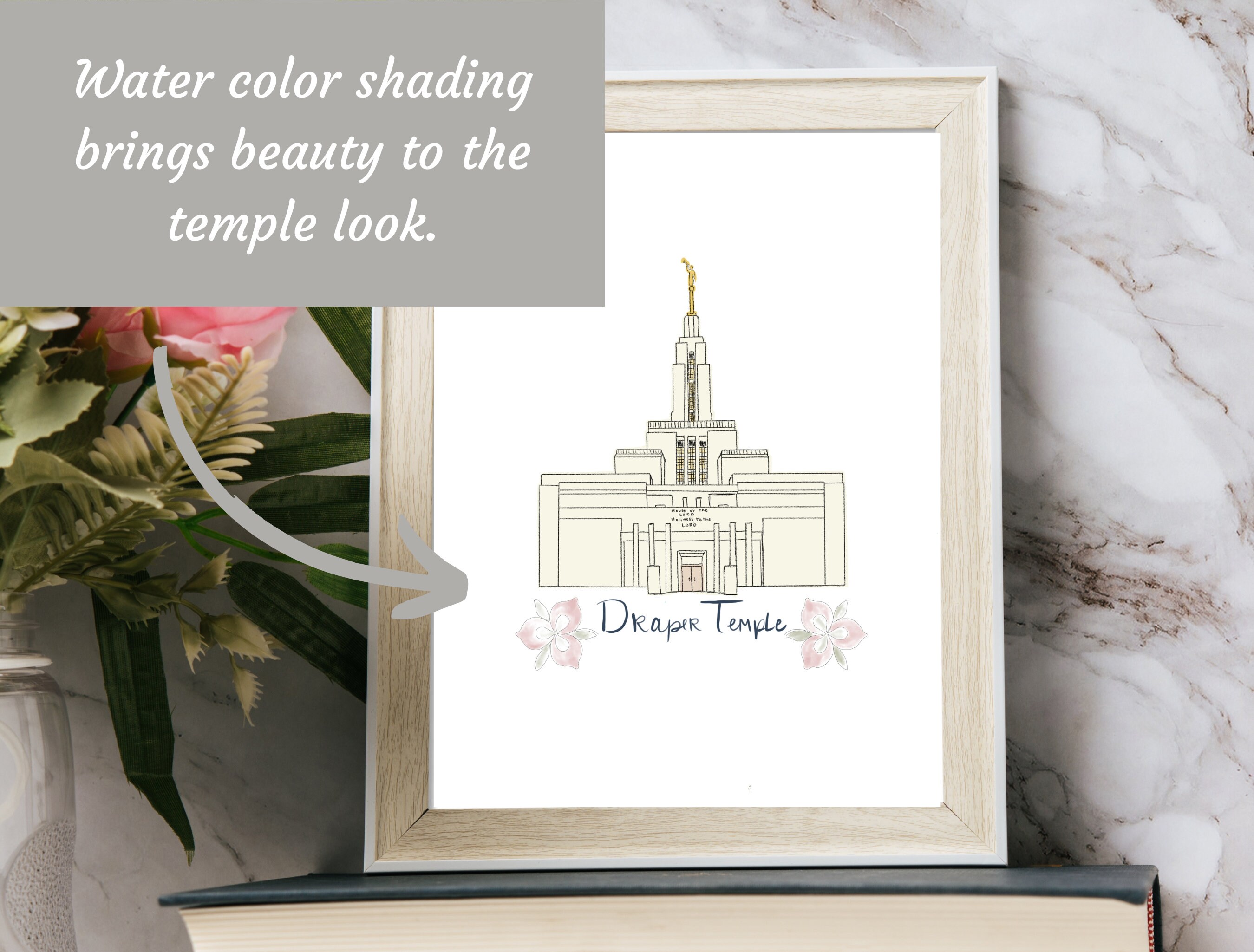 Draper City Temple/ Draper LDS Temple/ LDS Wall Art/ LDS Home - Etsy