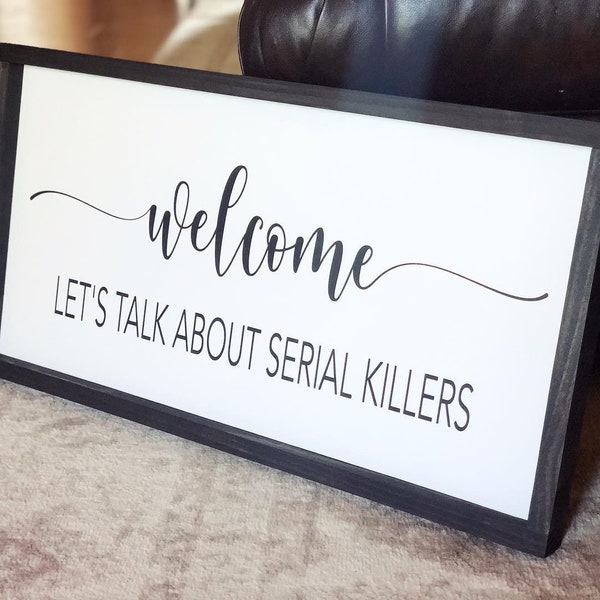 Serial Killer Sign - Etsy