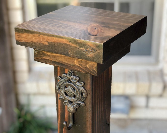 Decorative Provincial Stained Porch Post , Porch Post, Porch Post Sign ...