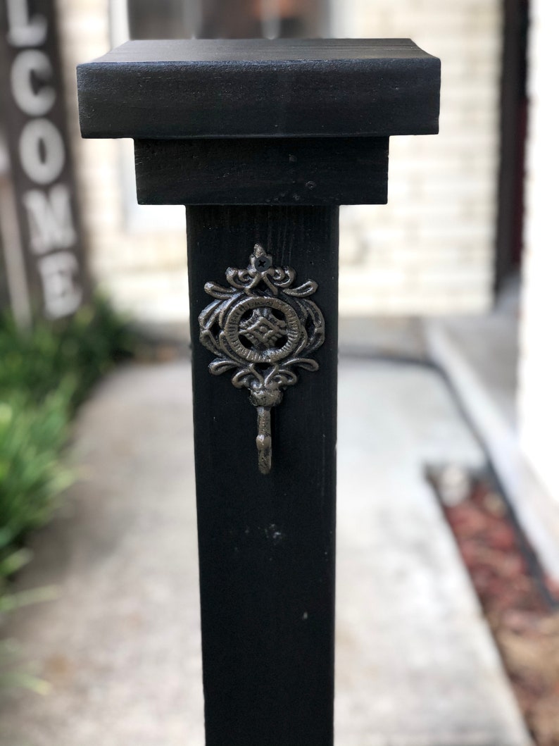 Decorative Porch Post Black Stained Decorative Porch Post | Etsy