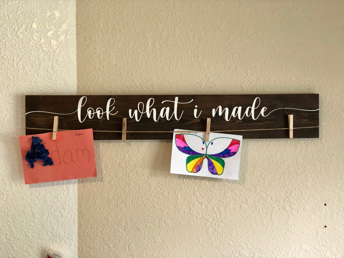 Children's Art Sign Kids Art Kids Name Sign Child | Etsy