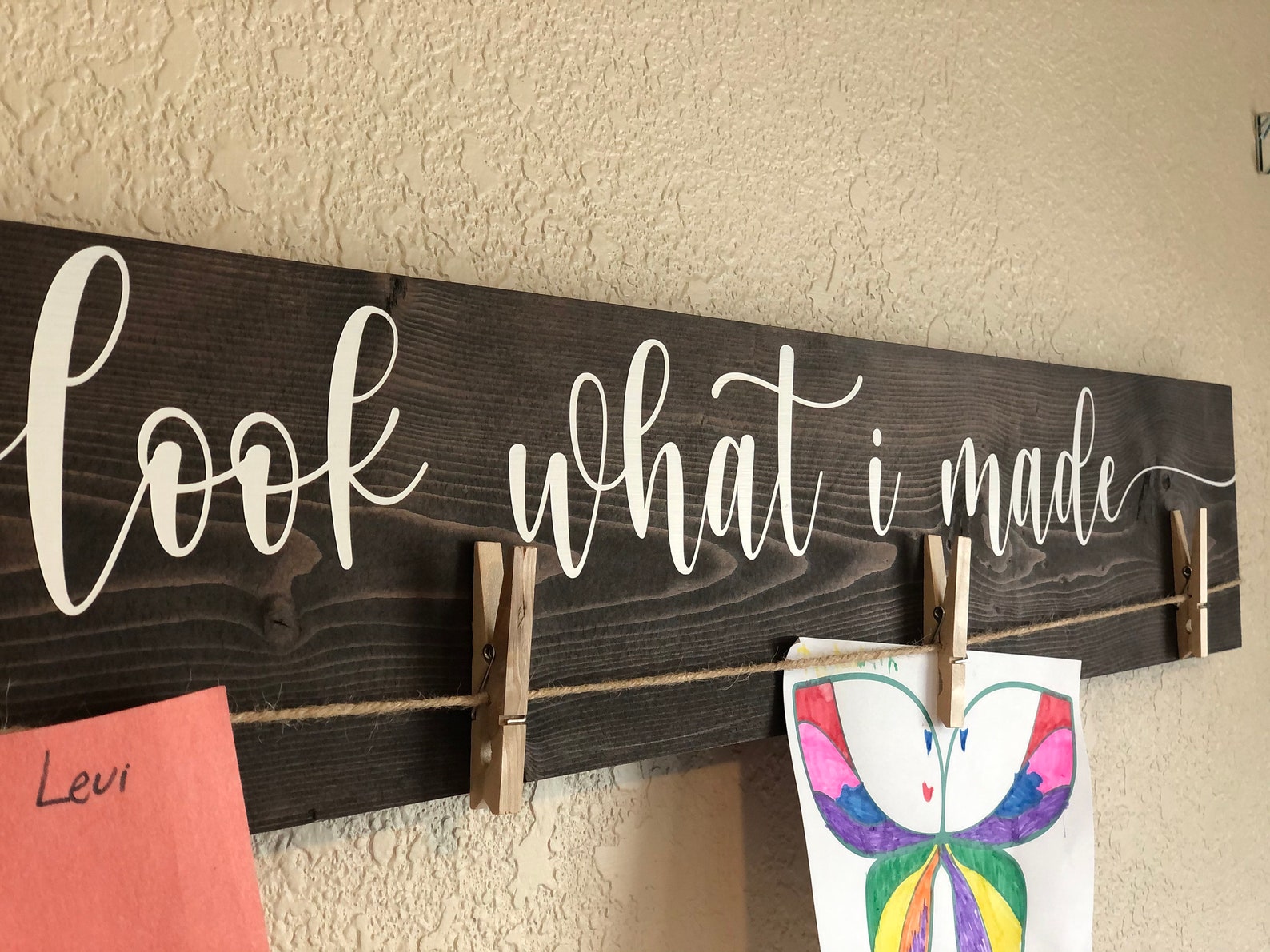 Children's Art Sign Kids Art Kids Name Sign Child | Etsy