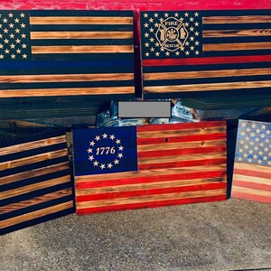 Charcoal American Flag, Rustic American Flag, Stained American Flag ...