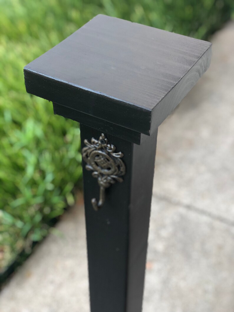 Decorative Porch Post Black Stained Decorative Porch Post | Etsy