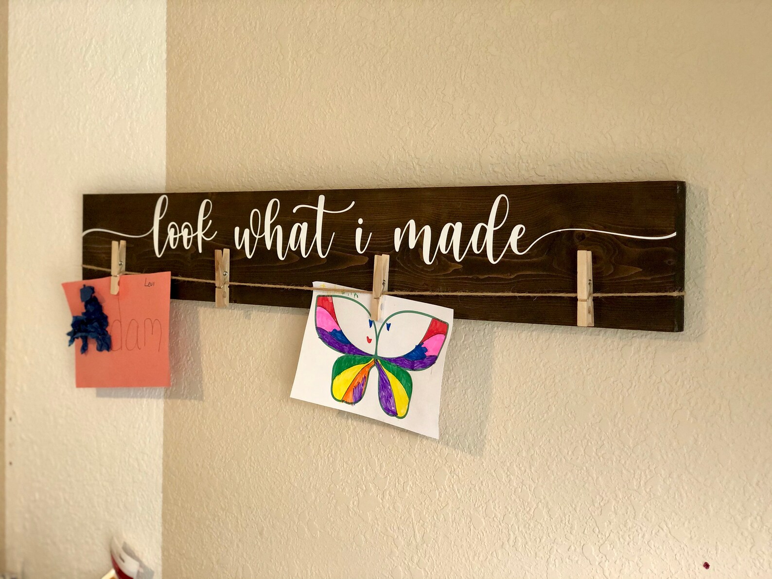 Children's Art Sign Kids Art Kids Name Sign Child | Etsy