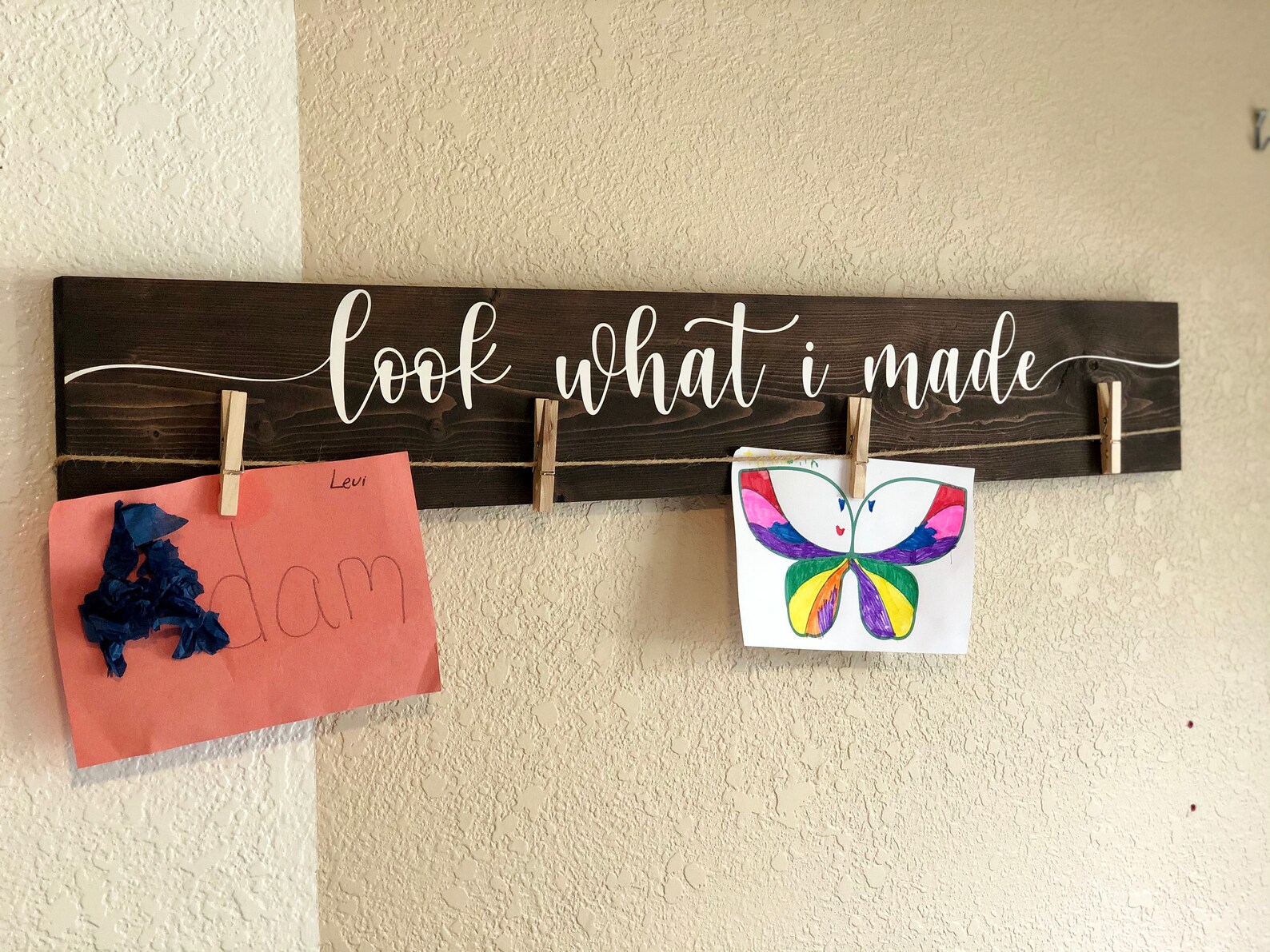 Children's Art Sign Kids Art Kids Name Sign Child | Etsy