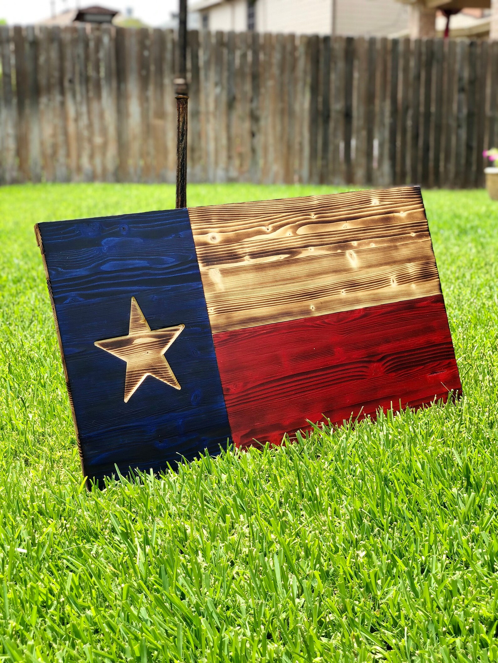 Rustic Texas Flag Stained Wooden Texas Flag Wooden Texas | Etsy
