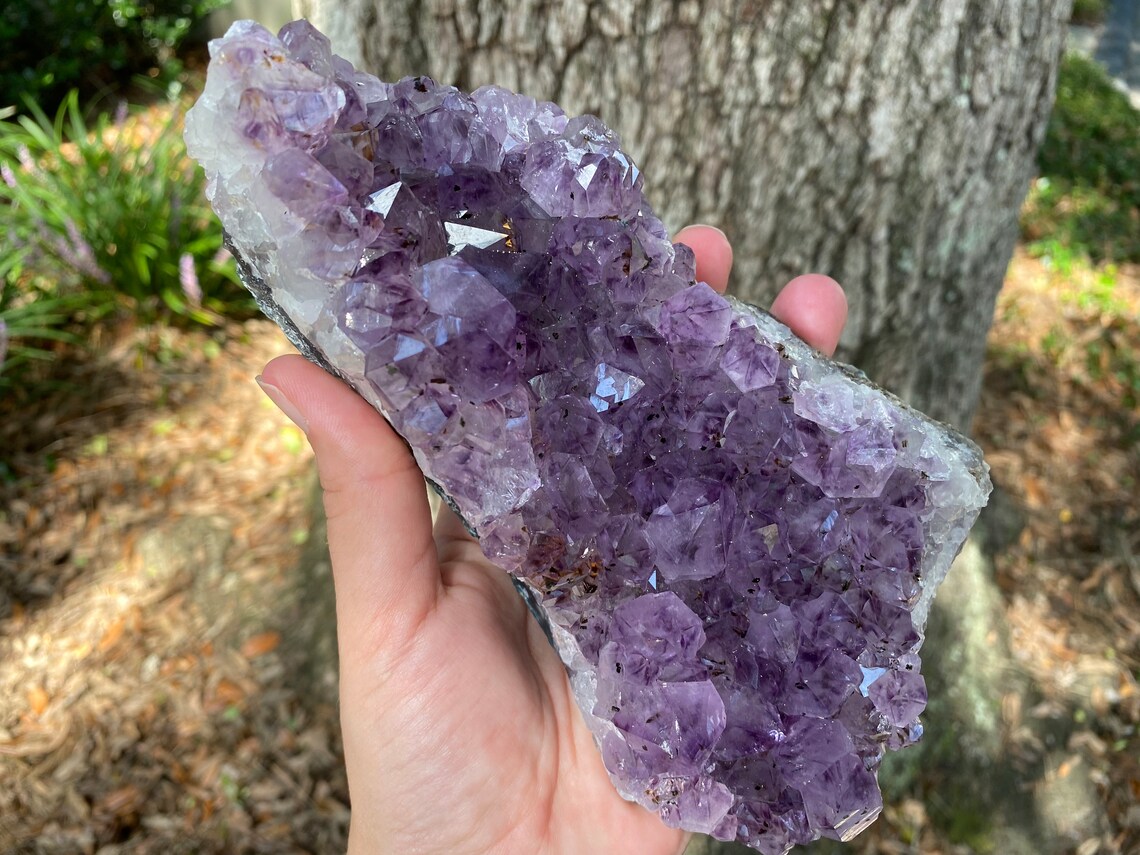 Gorgeous Raw Amethyst Cluster With Goethite Inclusions. Large - Etsy