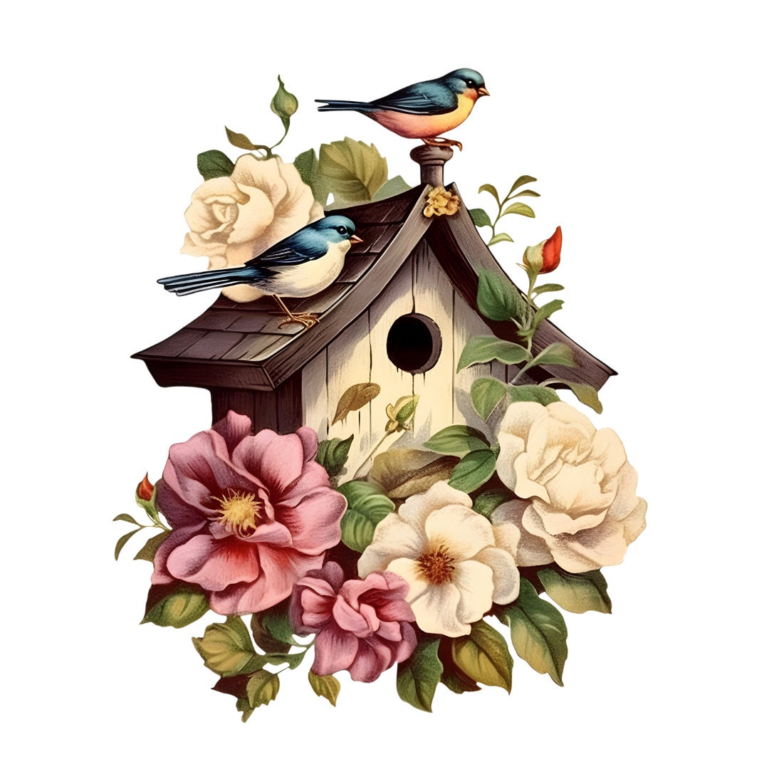 Spring Vintage Bird House Images/home Decor Crafts/diy Craft Projects ...