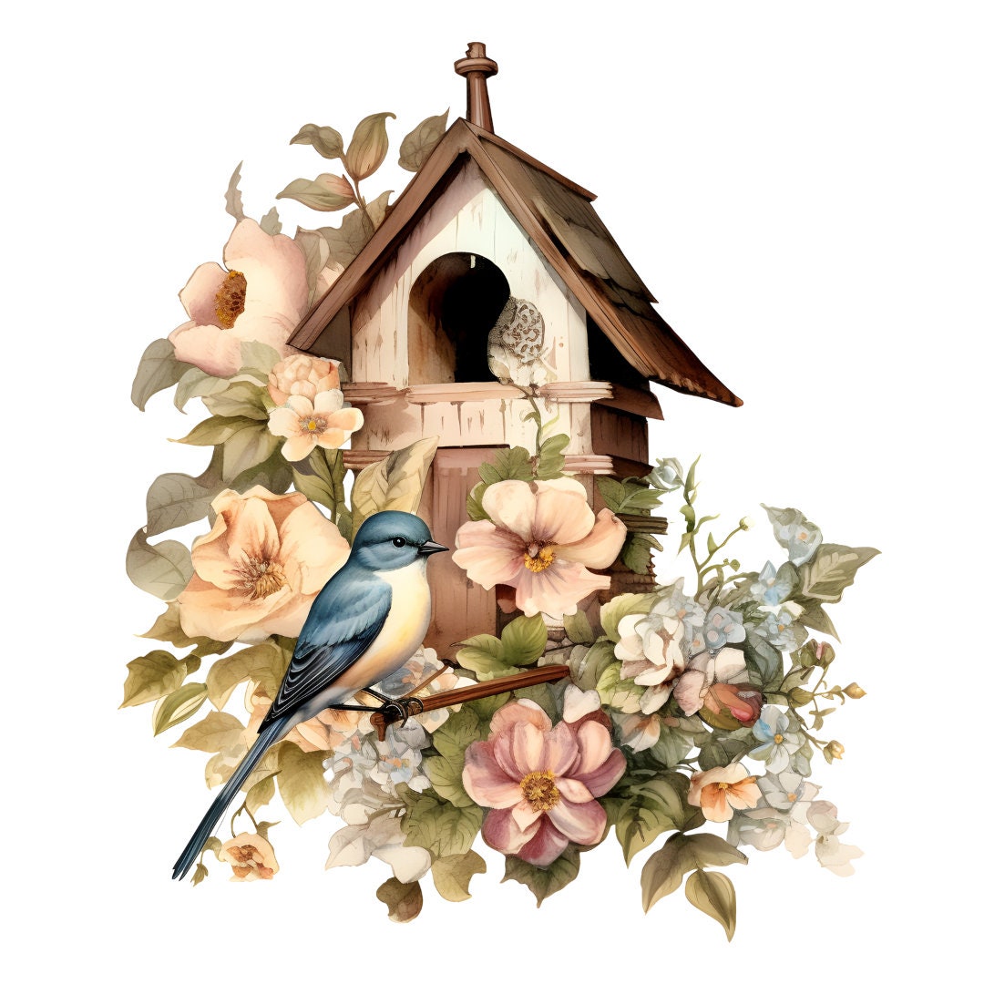 Spring Vintage Bird House Images/home Decor Crafts/diy Craft Projects ...