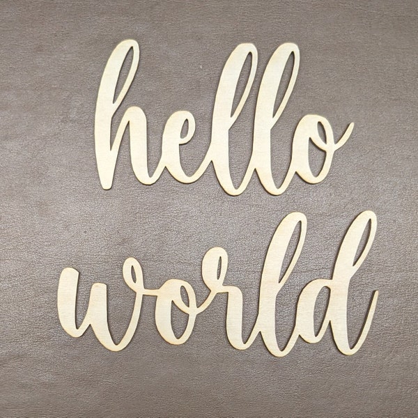 Laser Cut Words - Etsy Canada