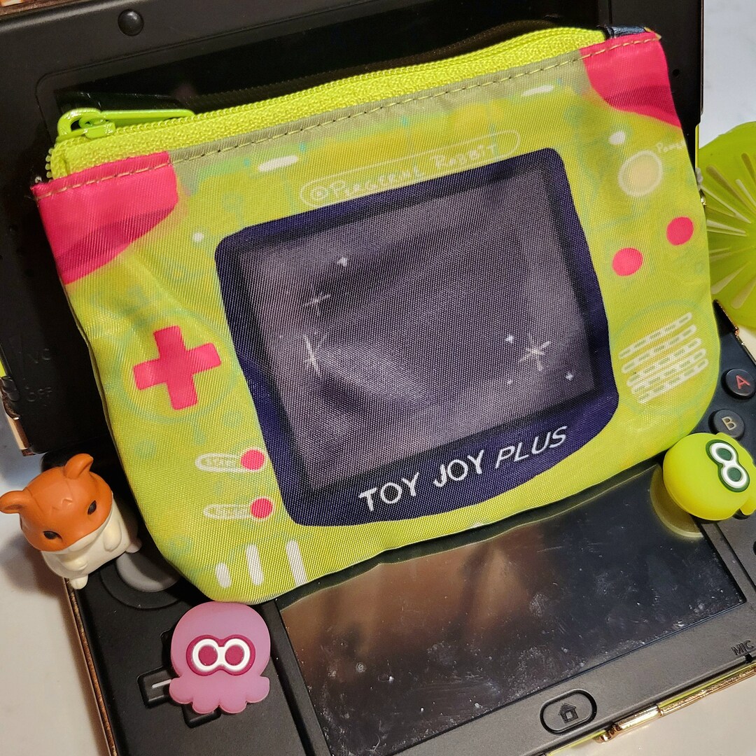 Transparent Green Handheld Game Zipper Pouch Wallet - Etsy