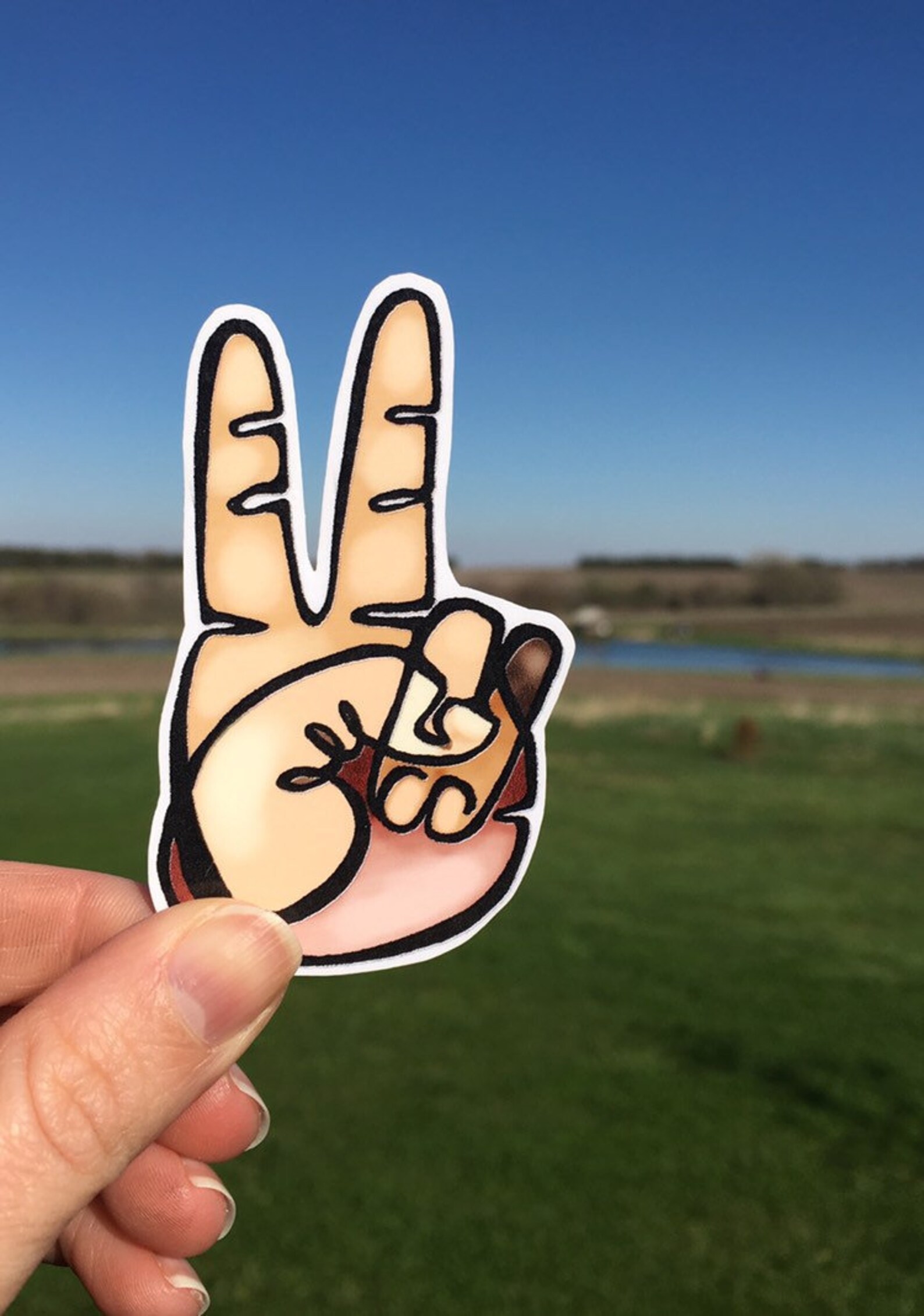Peace Sign Vinyl Sticker / Laptop Decal / Phone Decal / Water | Etsy