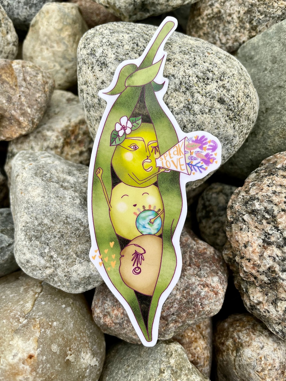 Sweet Peas Vinyl Sticker Peas in a Pod Sticker Laptop Sticker Phone ...