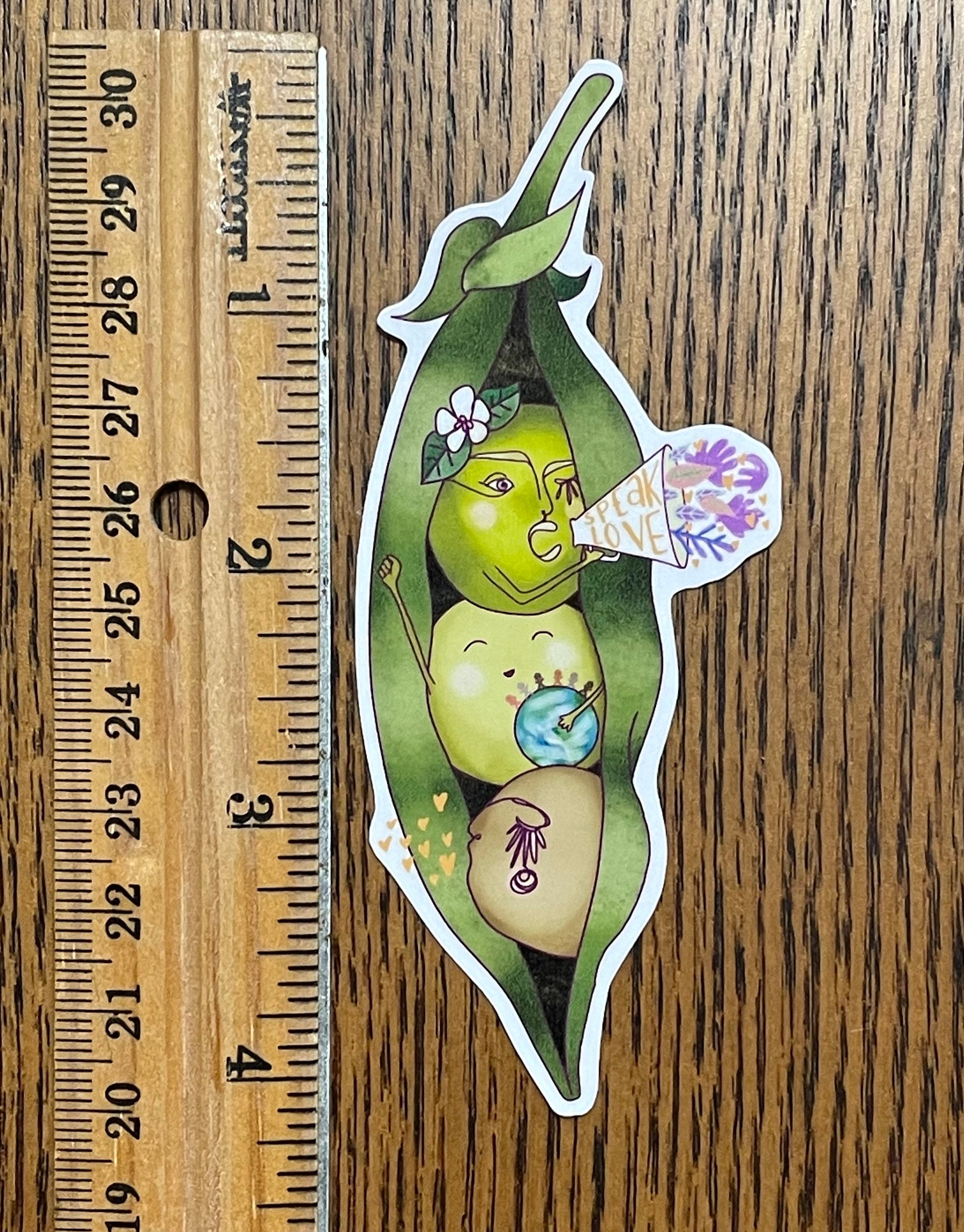 Sweet Peas Vinyl Sticker Peas in a Pod Sticker Laptop | Etsy