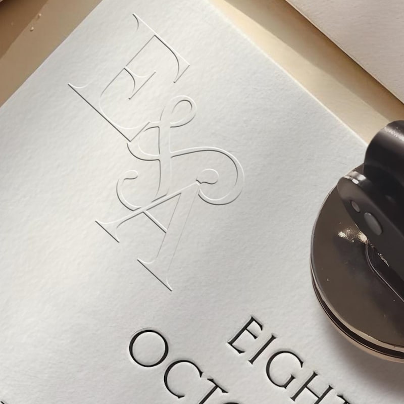 Embossed Name Cards - Etsy