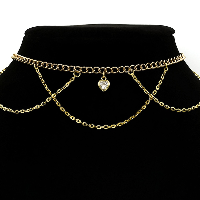 Heart Choker Punk - Etsy