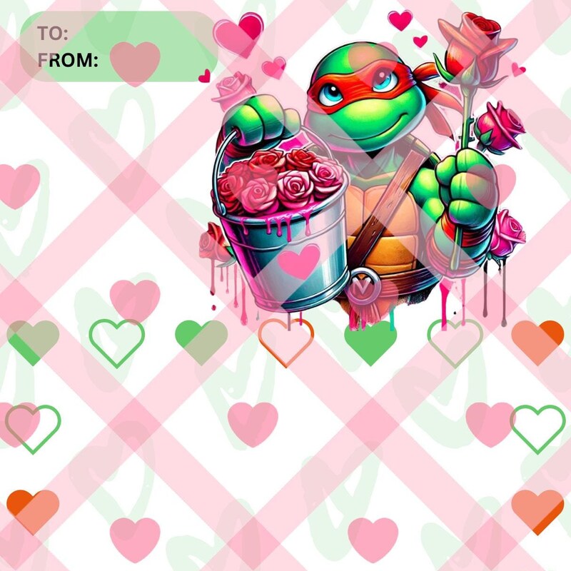 Ninja Turtle Valentines Day - Etsy