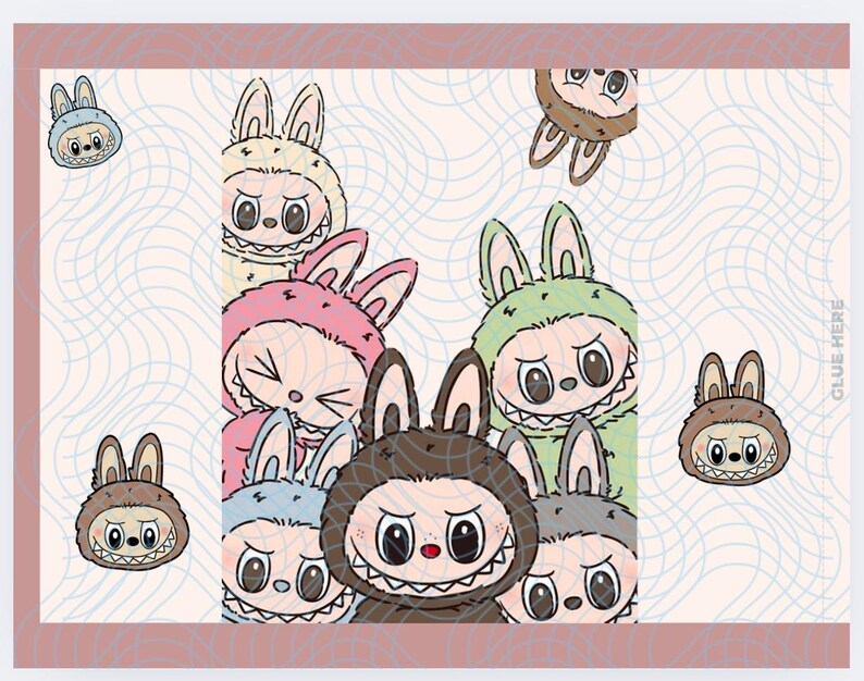 Labubus Chip Bag & Blank Labubu Design, Labubus Birthday, Labubus ...