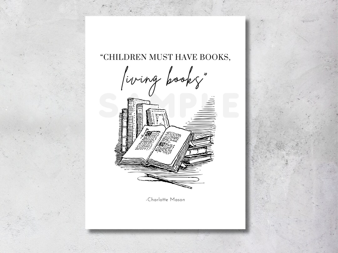 Charlotte Mason Education Quotes Homeschool Art Digital Download - Etsy