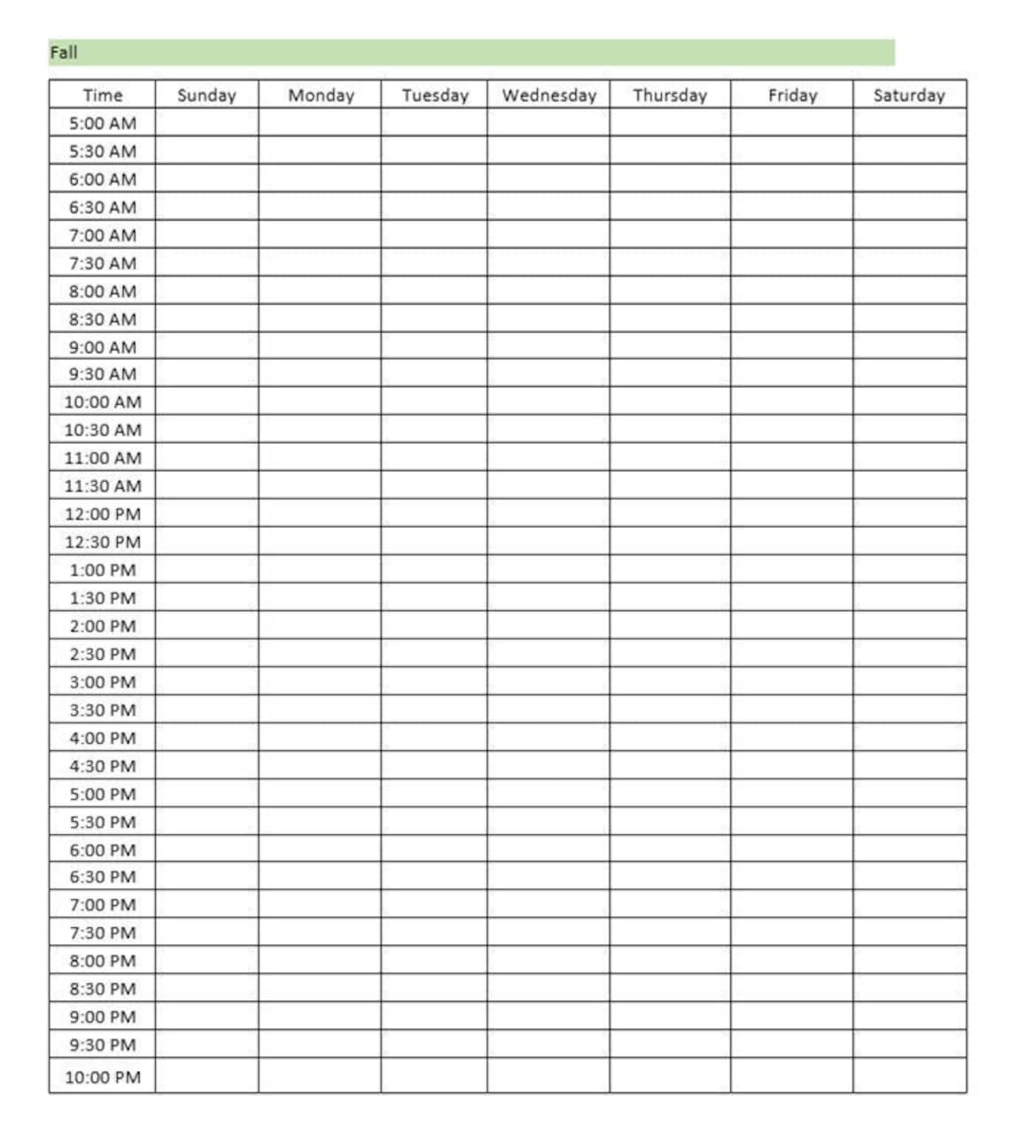 Home School Planner Daily Routine Schedule Fill in for Week per ...