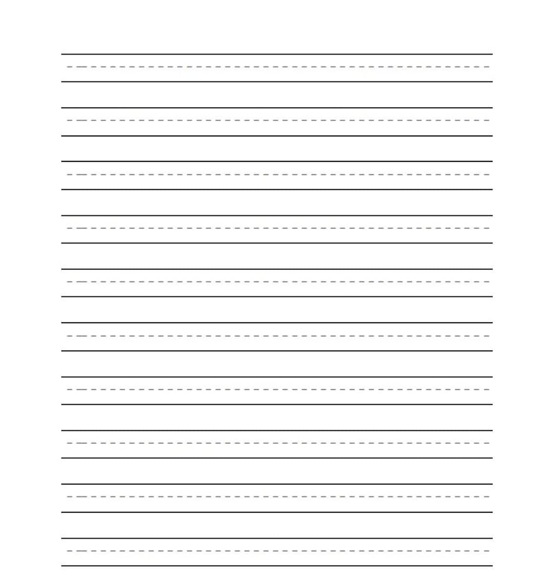 Lined Handwriting Paper 4 Different Kinds Microsoft PDF - Etsy