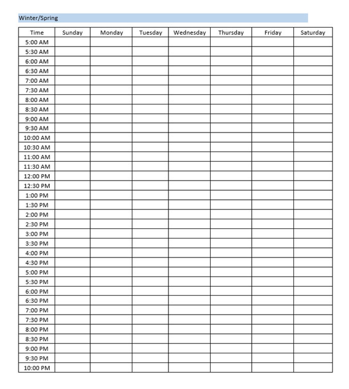 Home School Planner Daily Routine Schedule Fill in for Week per ...
