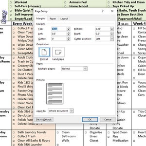EDITABLE Every Day Task Chore Check List for Home and Office Editable ...