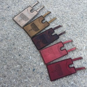 Leather Boot Wallet With Snap Strap Western Pull on Boot Accessory ...
