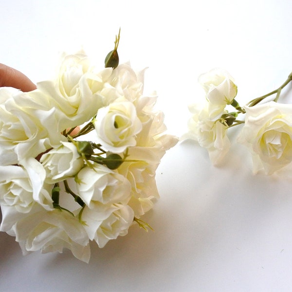 White Silk Flowers - Etsy