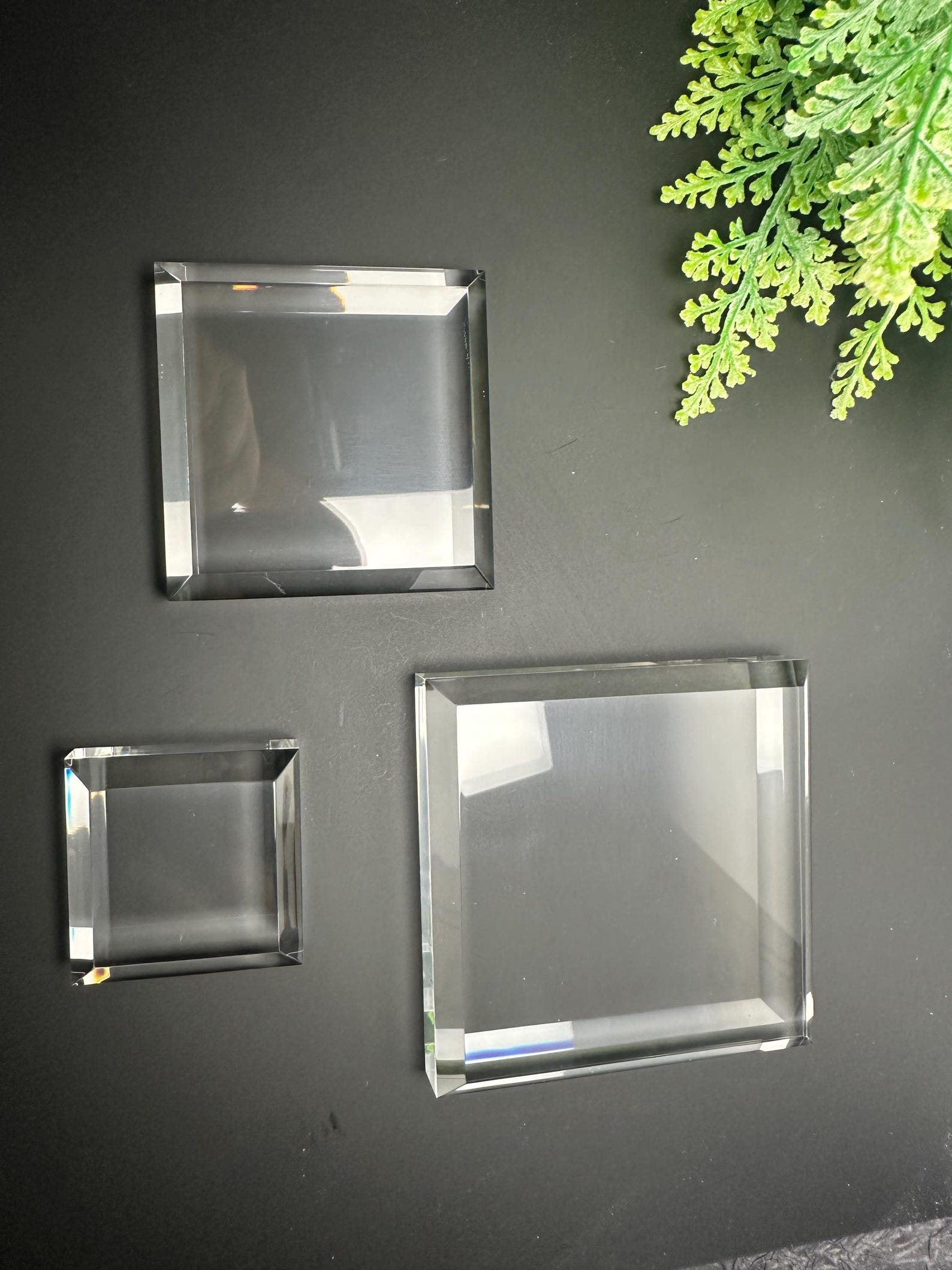 Clear Acrylic Square Base Block Display for Crystal and Mineral ...